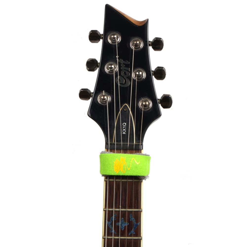 Guitar String Mute Dampener Guitar Bass String Muter Noise Reducer Dampener Universal Guitar Fretboard Muting Wraps Musical Instrument Accessories Lotus