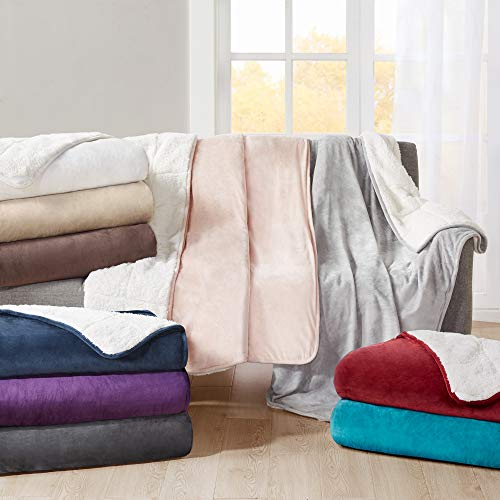 Degrees of Comfort Soft Children's Weighted Blanket 7lbs, Best Kids Sherpa Throw 41x60 Teal 7lbs