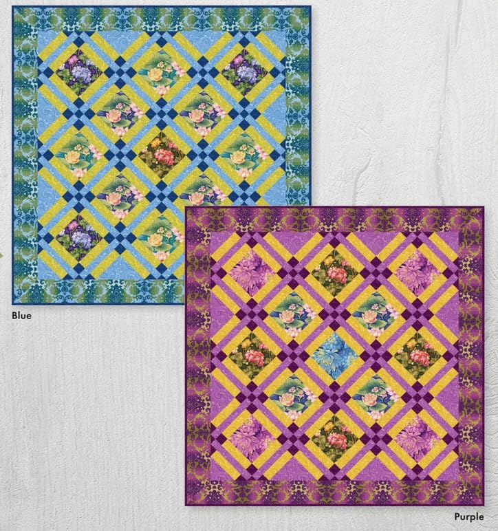 Kanvas by Benartex Flower Festival 2 Damask Black, Fabric by The Yard