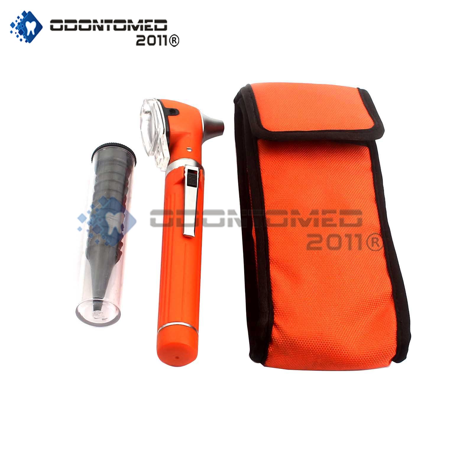 OdontoMed2011 LED Pocket Mini Otoscope Set Orange Color ODM