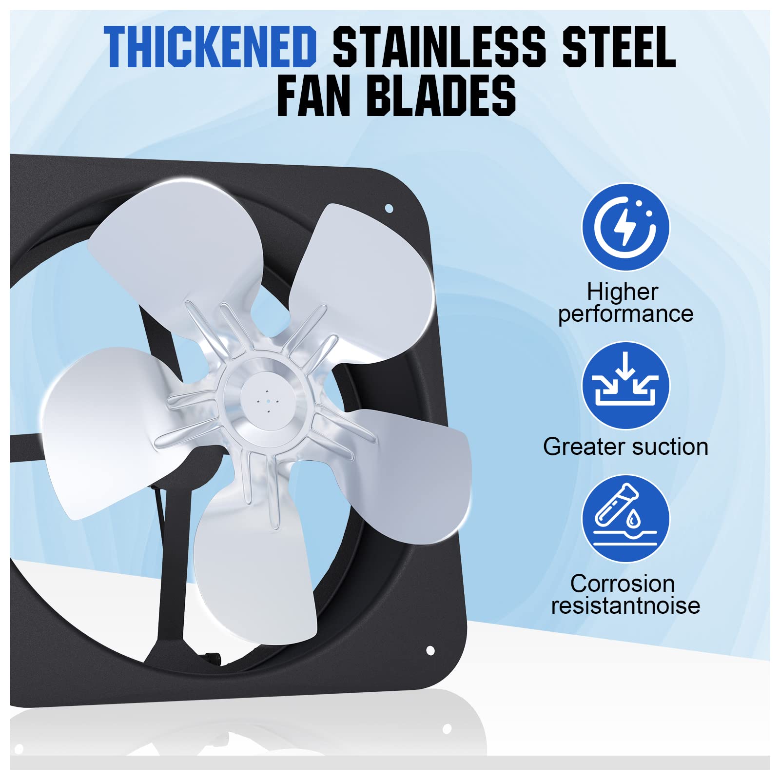 ECO-WORTHY Solar Attic Ventilation Fan KIT, Large Airflow Fan 2000CFM for Greenhouse, Powered by 100W Solar Panel, Stable flow form 25W Motor - DELIVERY IN 2 PARCELS