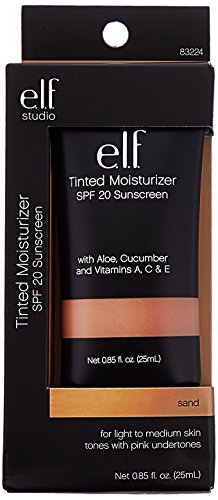 e.l.f. Tinted Moisturizer SPF 20, Sand, 0.88 Ounce