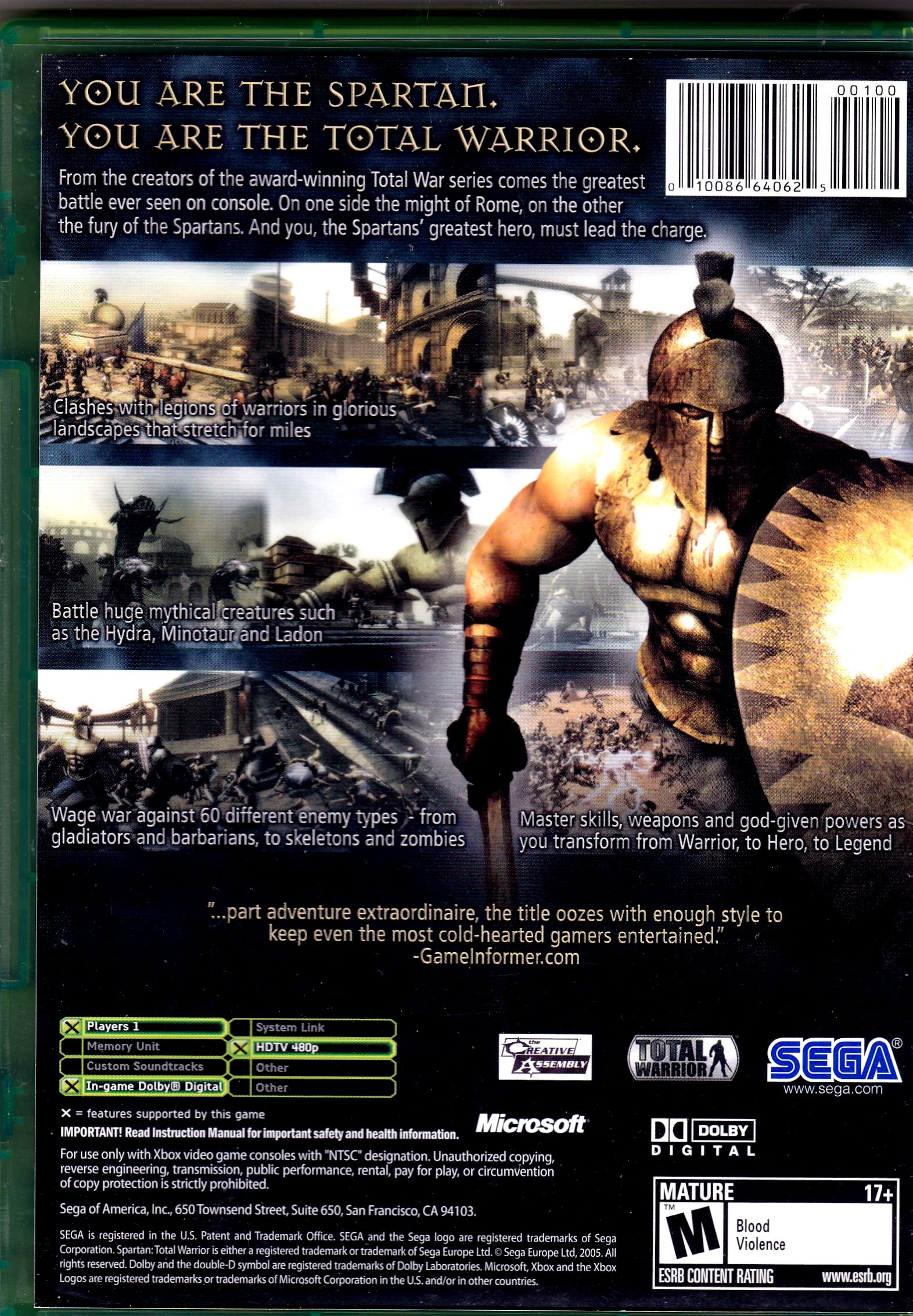 Spartan: Total Warrior - Xbox