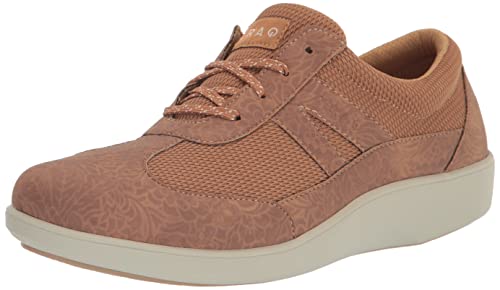 TRAQ by Alegria Rhythmiq Womens Smart Walking Shoe Metta Sand 6-6.5 M US