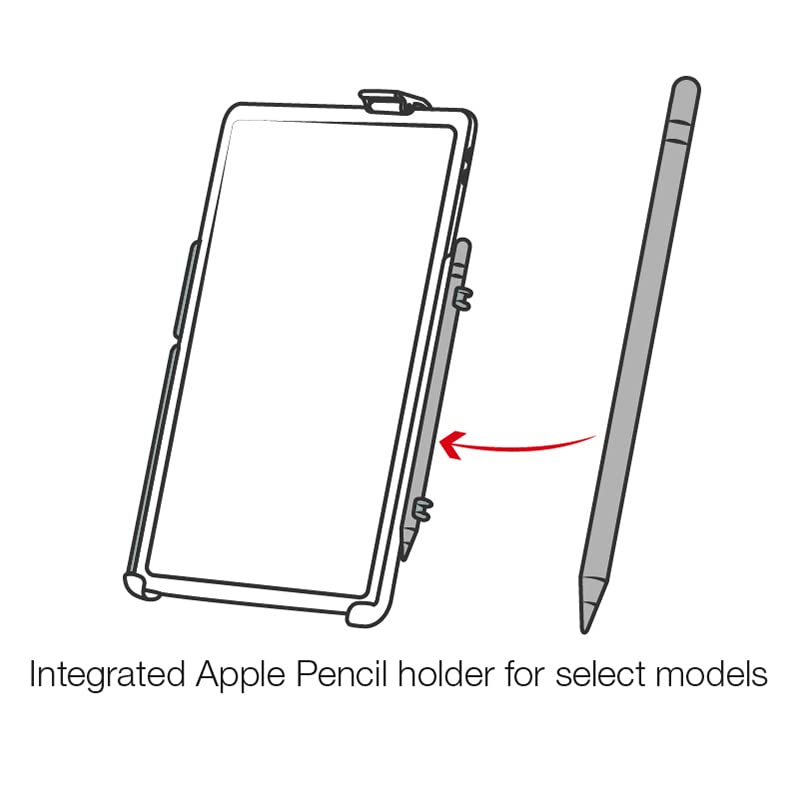 RAM Mounts EZ-Roll'r Cradle for Apple iPad Mini 6 RAM-HOL-AP36U Compatible with RAM B 1" and C 1.5" Size Round Ball Bases