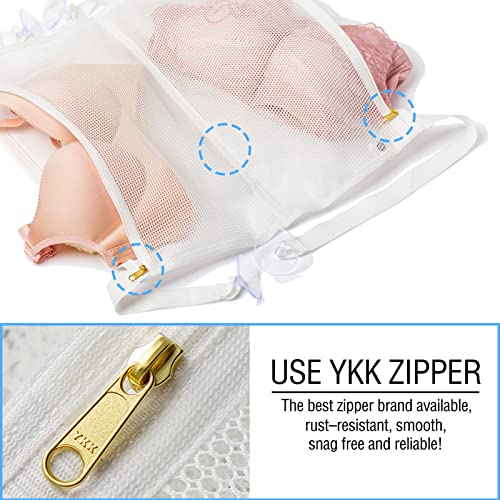 Minyee Sneaker Wash and Dry Bag for Dryer, Sneaker Drying Bag for Laundry, with Suction Cup Hooks for Easy Installation, Use YKK Zipper