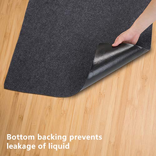 Fire Pit Mat—Stove fire mat,Retardant | Heat Resistant,Ember Mat and Grill mat,Absorbent Material, Protect Your Deck, Terrace, Lawn or Campground from Embers,Waterproof Backing,Washable (36"×36")