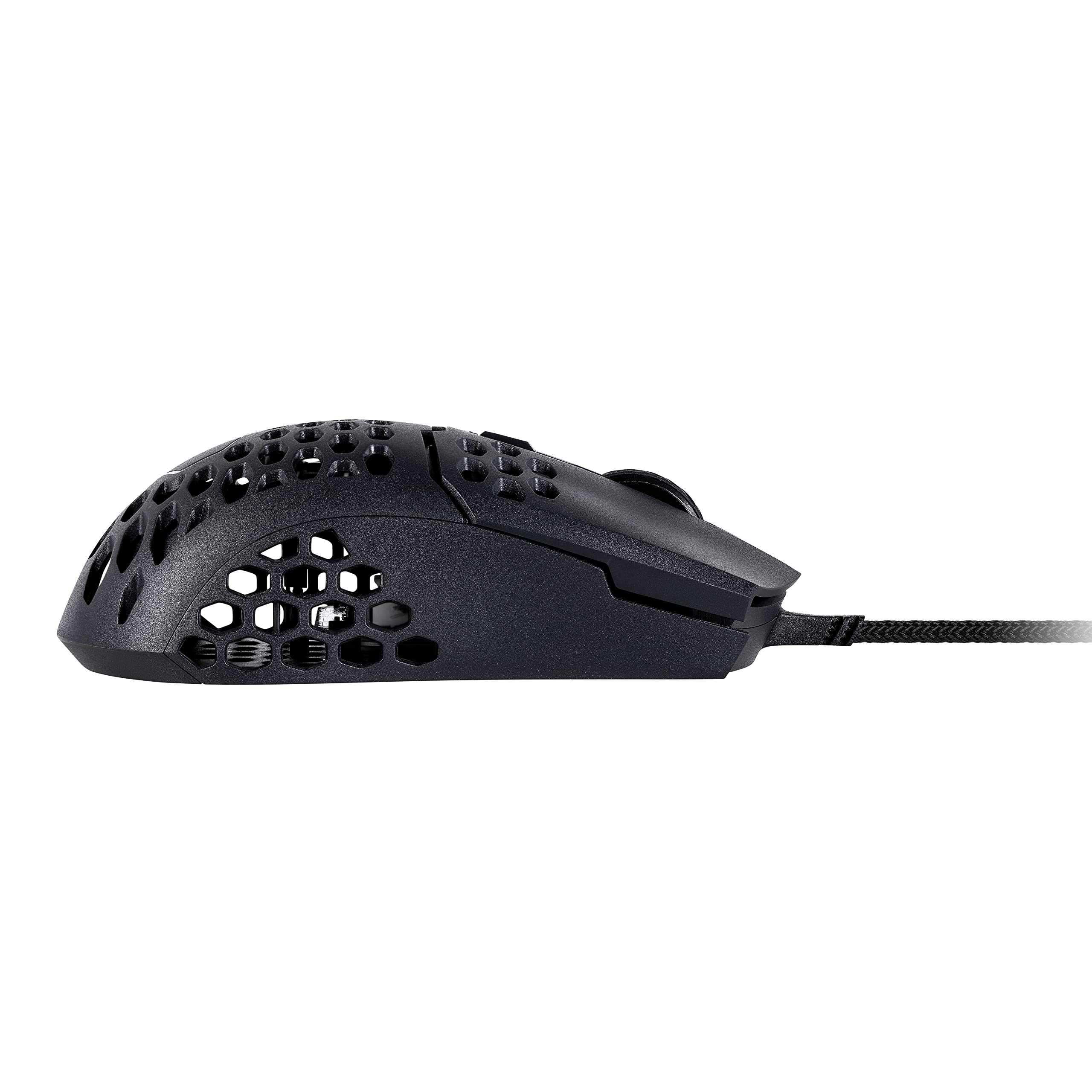Cooler Master MM710 Ultra Lightweight 53g Wired Gaming Mouse - 16000 DPI Optical Sensor, 20 Million Click Omron Switches, Smooth Glide PTFE Feet, and Ambidextrous Honeycomb Shell - Matte Black