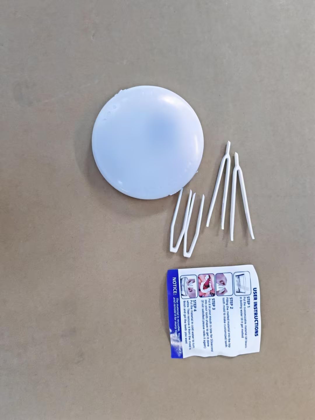 Teeth Veneers 2 Pieces Dental Veneers Fake Teeth Veneers Magic Teeth Brace Fake Top Teeth Customizable Temporary Fake Teeth White Instant Veneers Dentures with Mini Tweezer for Bad Teeth Whitening