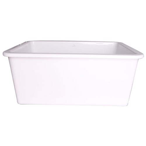 Orabella 27″ Drop-in/Undermount Fireclay Kitchen Sink 26-1/2" W x 19" D x 11" H