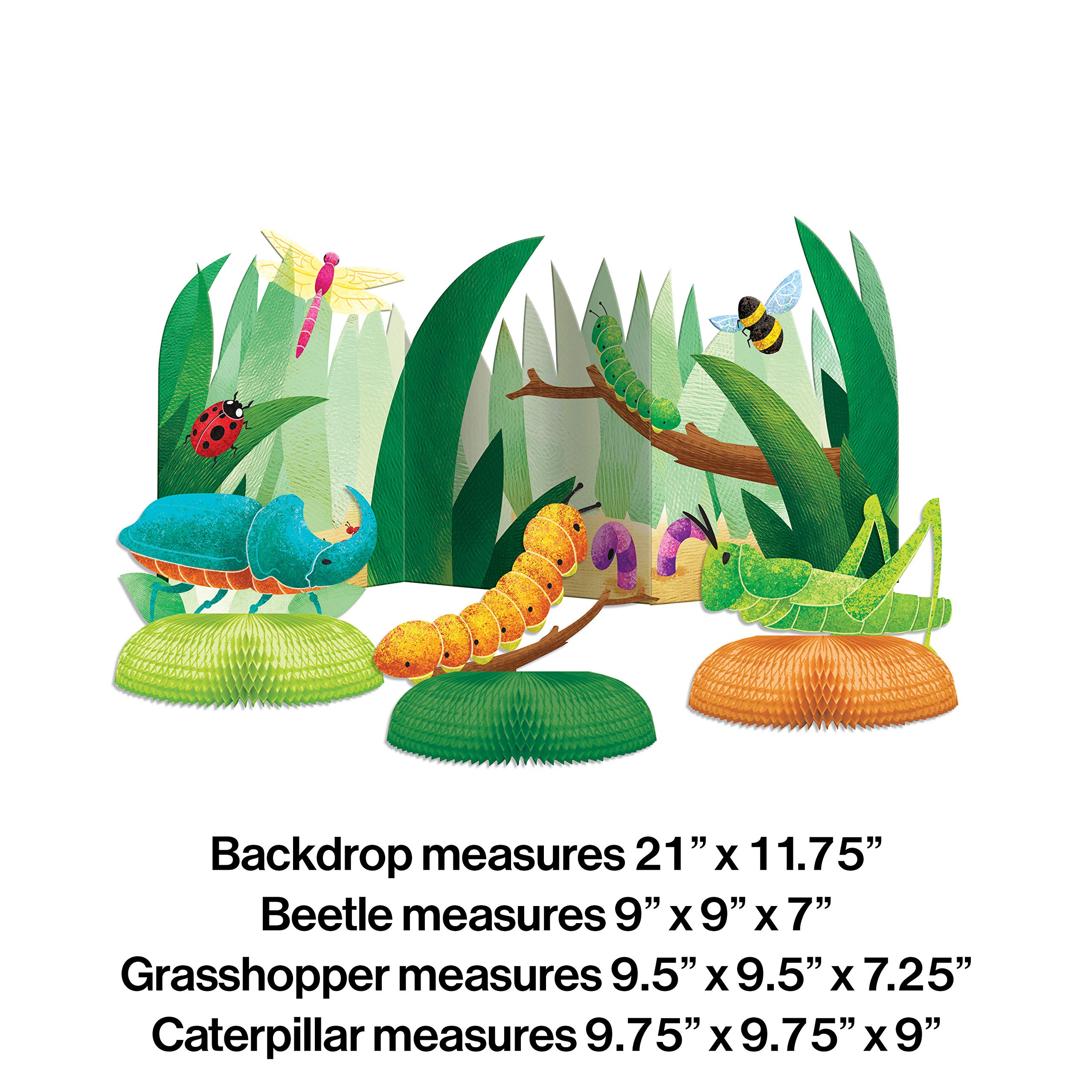 Creative Converting Bugs Life 3D Honeycomb Centerpiece Kit - 4pcs