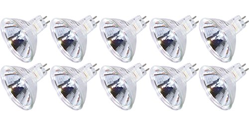 KOR (Pack of 10) MR16/FL - Flood- 12V - MR16 - GU5.3 Bi-Pin Base - Light Bulb with Clear Lens Cover - MR16 (20)