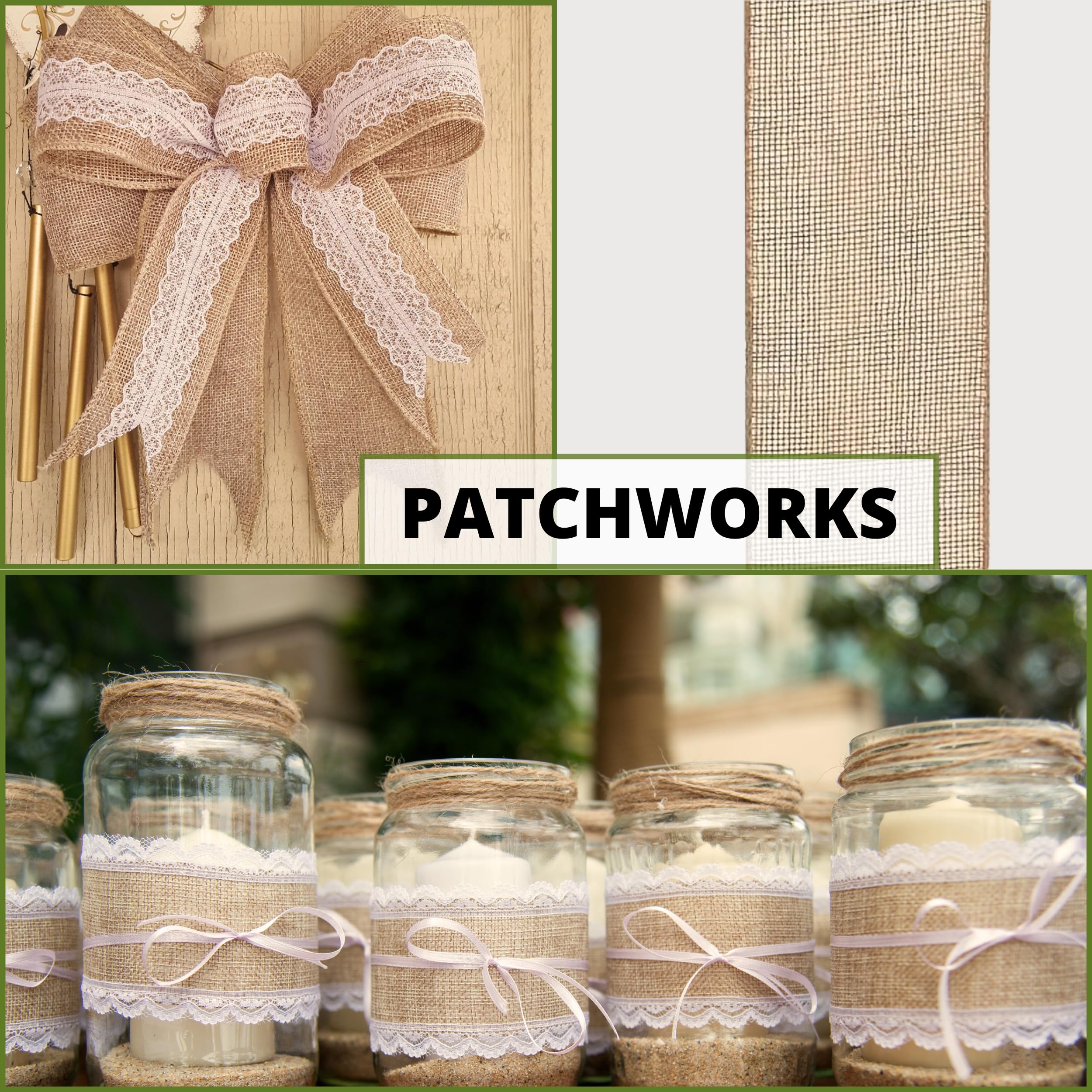 Natural Burlap Ribbon for Crafting β 3 Inch x 10 Yards Burlap Wired Ribbon for Christmas Home Decor Gift Wrapping DIY Crafts Wedding Bow Making Wreath
