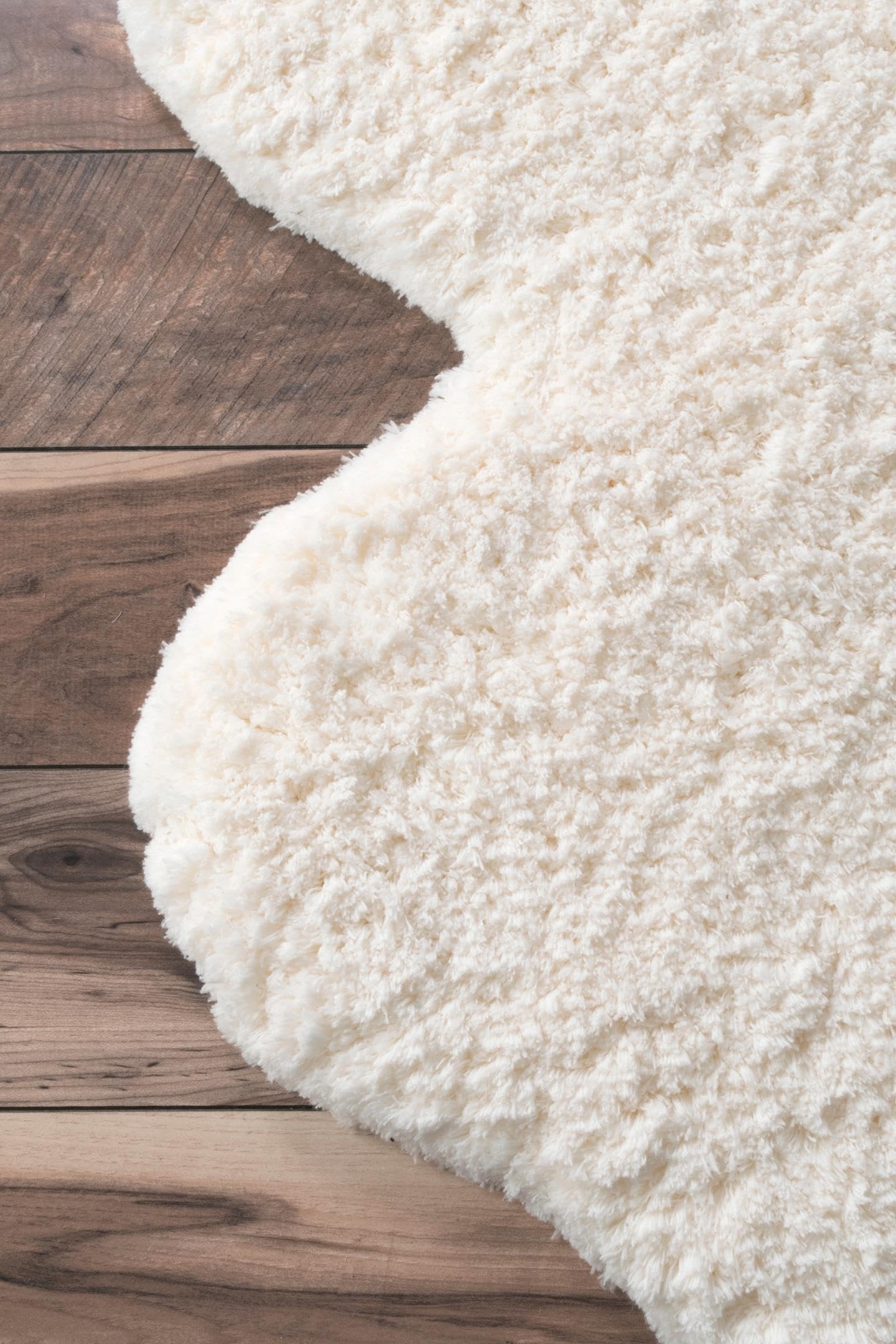 nuLOOM Hand Tufted Double Pelt Faux Sheepskin Runner Rug, 2' x 6', Natural, Rectangular, 1.35" Thick