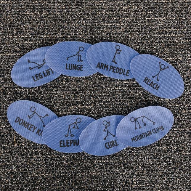 Really Good Stuff Carpet Mark-Its Get Moving Activity Set of 3