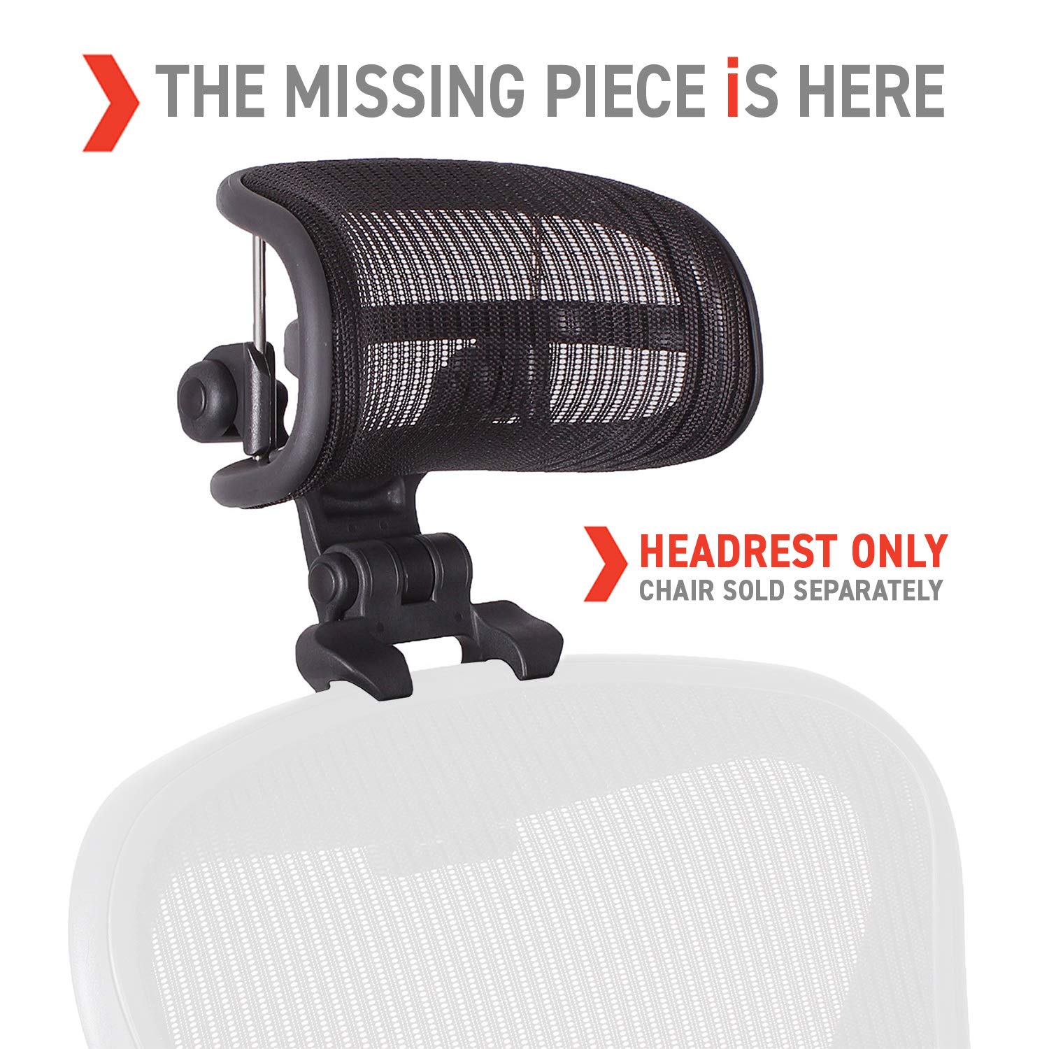 Engineered Now The Original Headrest for The Herman Miller Aeron Chair Headrest ONLY - Chair Not Included (H3 for Remastered, Mineral)