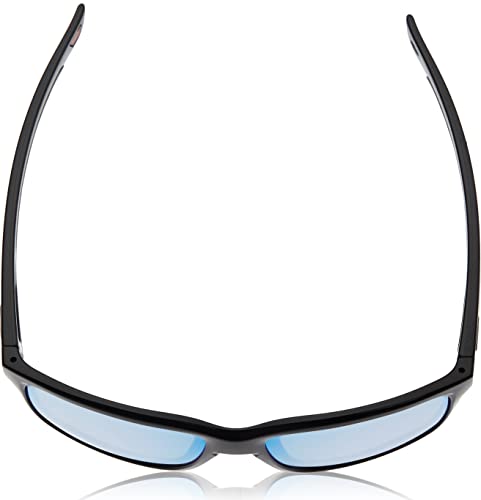Oakley Men's OO9264 Mainlink Rectangular Sunglasses, Polished Black/Prizm Deep Water Polarized, 61 mm