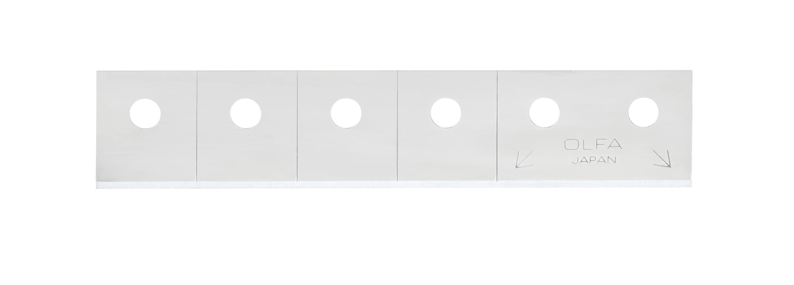 OLFA Carton Cutter Snap-Off Replacement Blades, 5 Blades (30 Segments) CTB-5 - Heavy Duty Carbon Steel Snap-Off Box Cutter Blades for Boxes, Packaging, Paper, Cardboard, Fits OLFA CTN-1 Carton Cutter