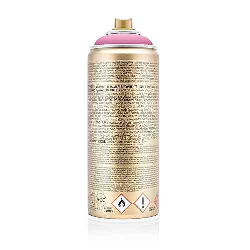 Montana Cans Montana GOLD 400 ml Color, Shock Pink Light Spray Paint,MXG-S4000, 13.5 Fl Oz (Pack of 1)