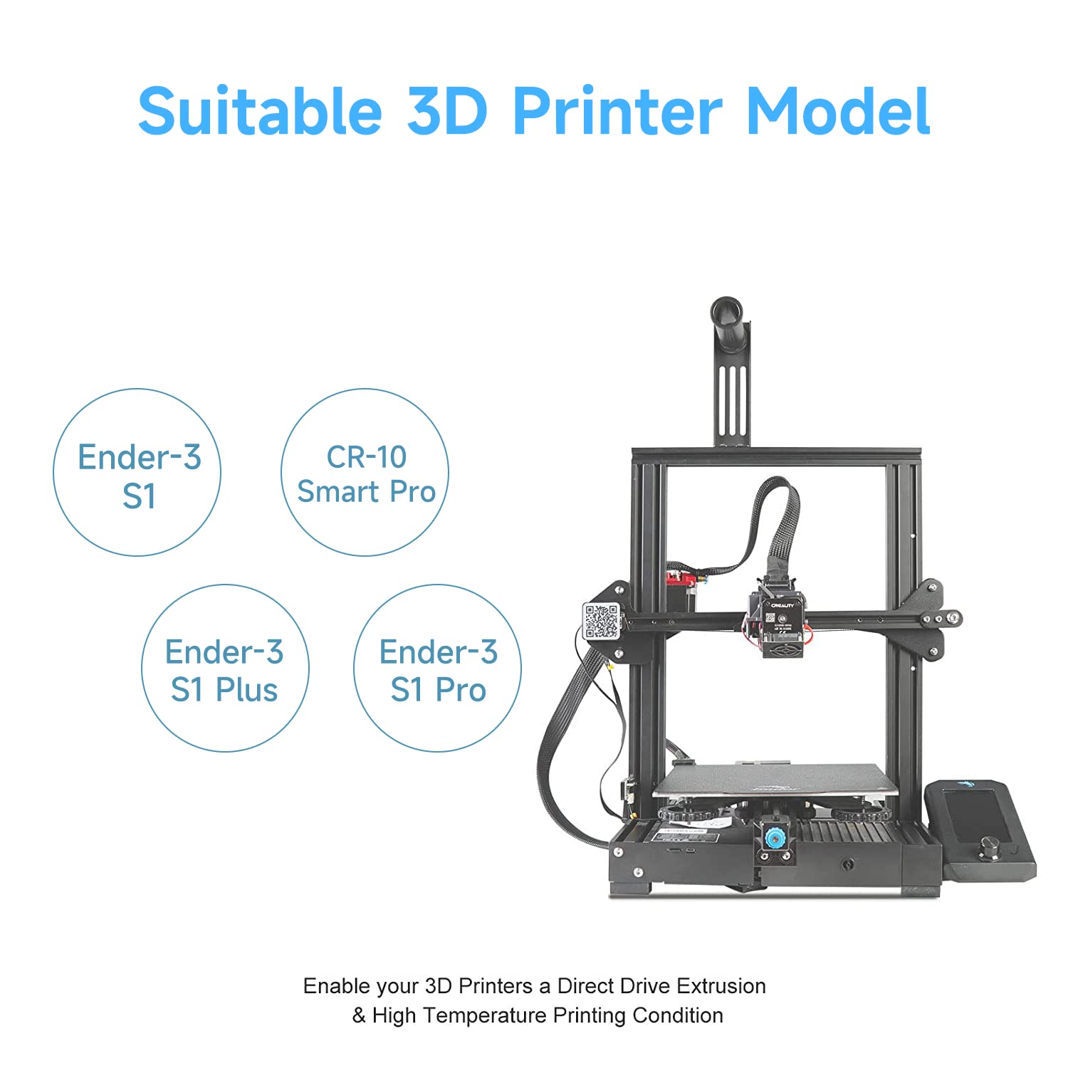 Creality Official Sprite Extruder, All Metal Dual Gear Feeding Direct Drive Extruder with 80N Stepper Motor for Creality Ender-3 S1/Ender-3 S1 Pro/CR-10 Smart Pro 3D Printer