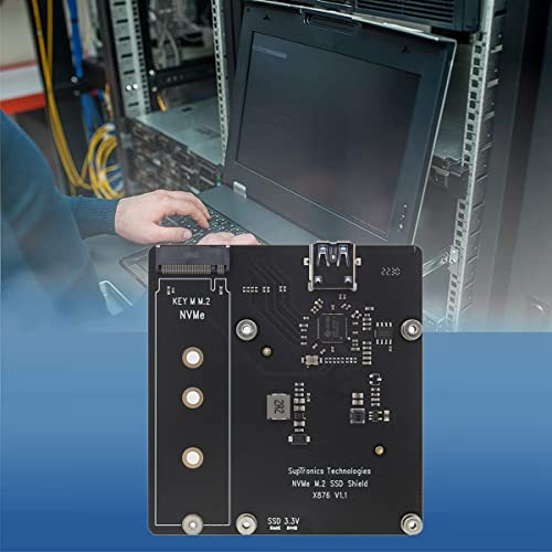 KALEN X876 V1.1 M.2 NVME SATA SSD Ultra-Thin Expansion Board for Model B NAS Storage Module