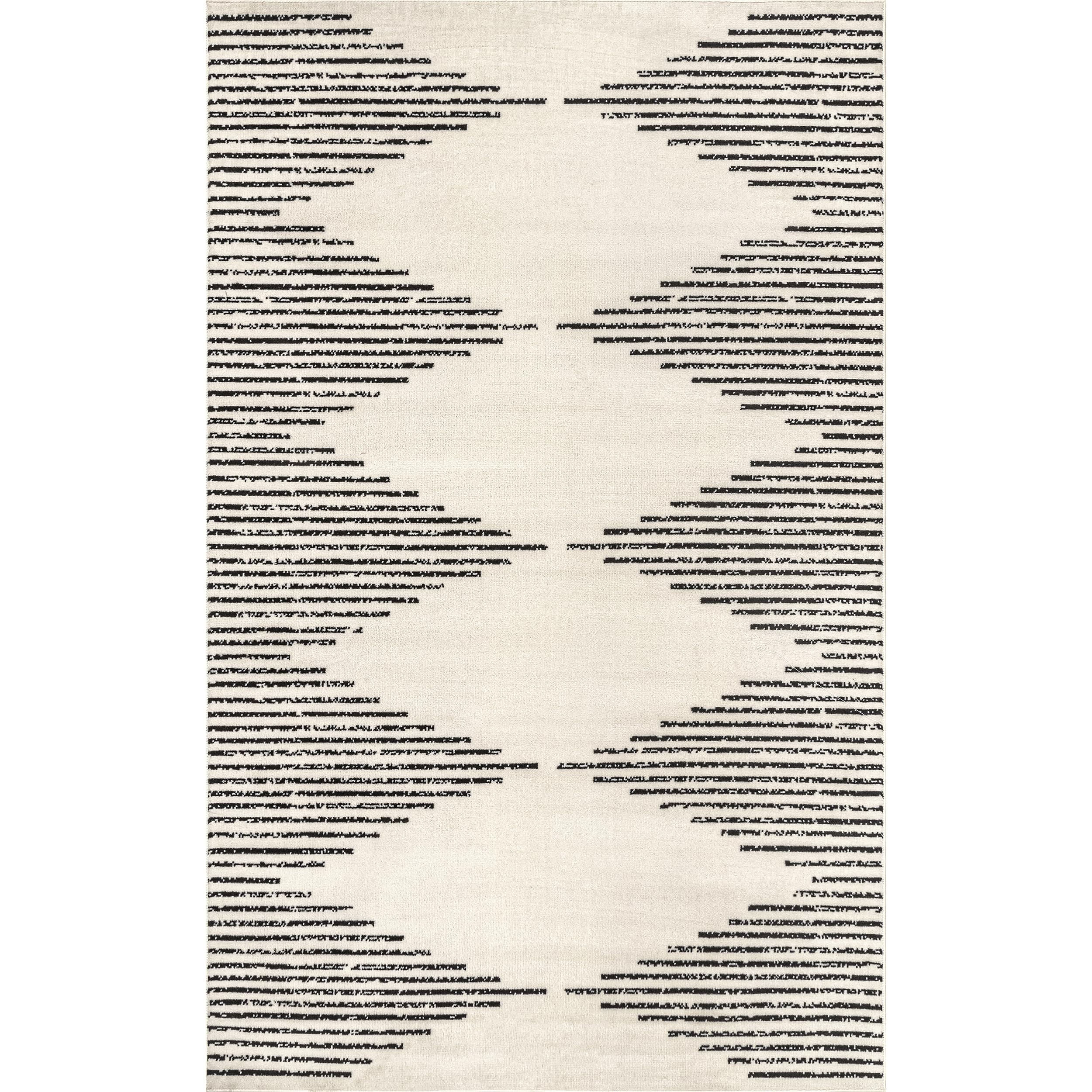 nuLOOM Romina Diamond Stripes Area Rug, 7x9, Beige
