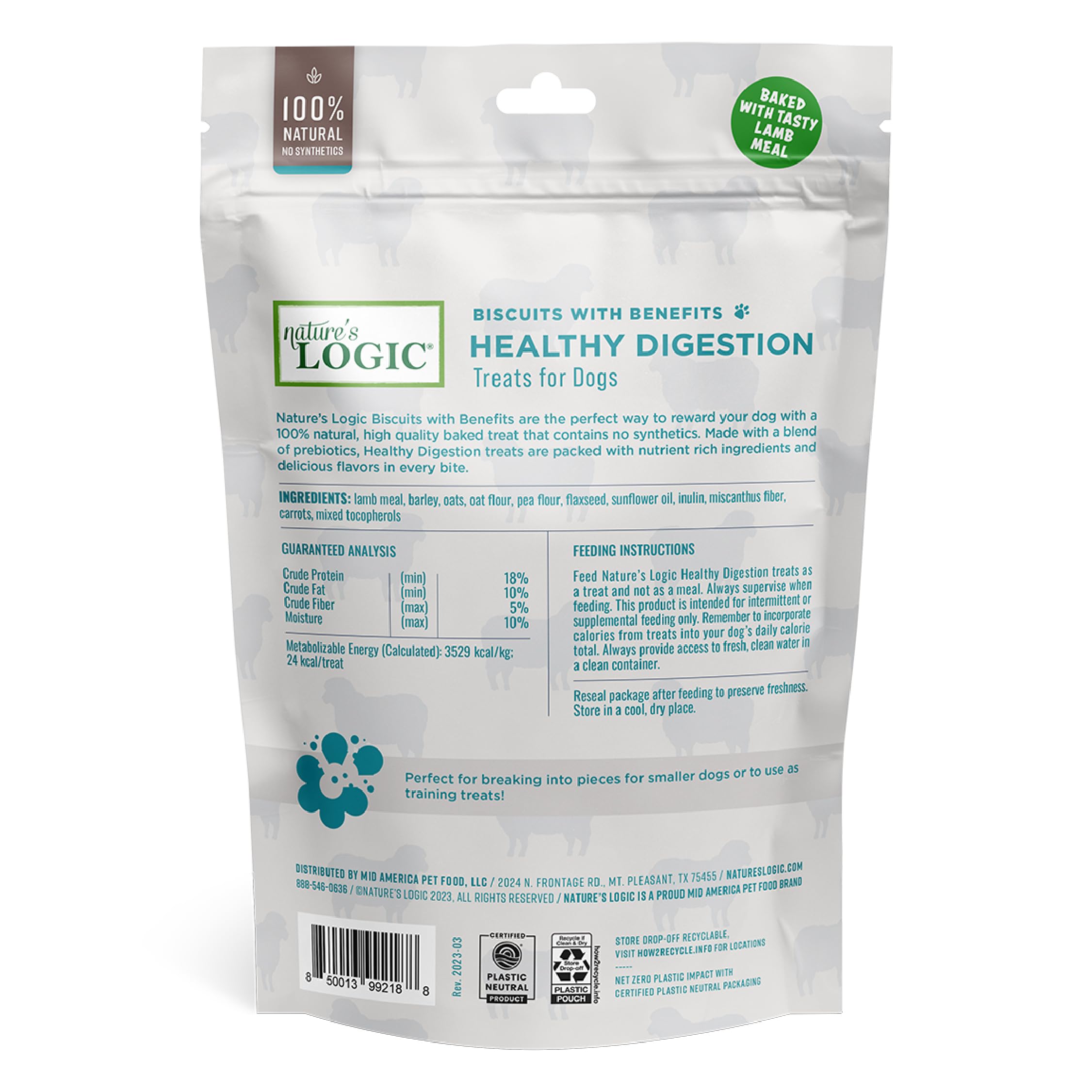 Nature's Logic Biscuits with Benefits Healthy Digestion, 12oz