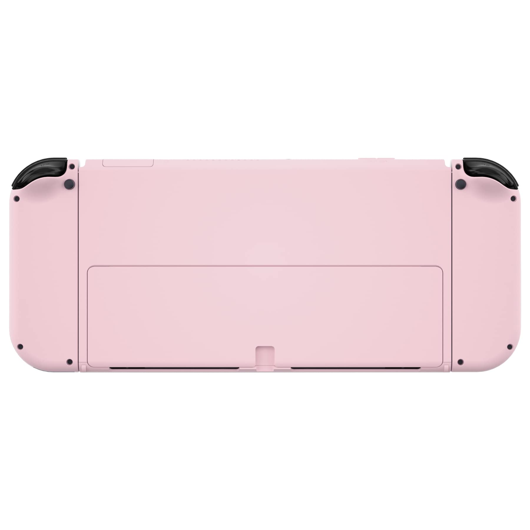 eXtremeRate DIY Full Set Shell Buttons for Nintendo Switch OLED, Replacement Console Back Plate & Kickstand, Custom Case Housing for Nintendo Switch OLED JoyCon - Cherry Blossoms Pink