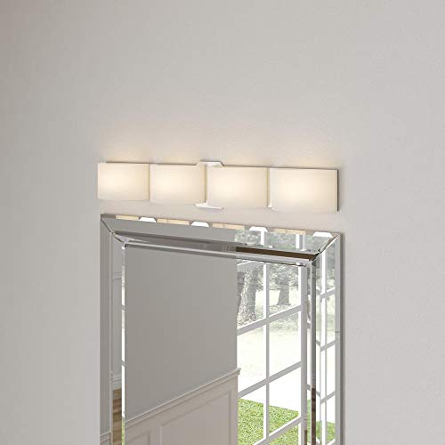 Dakota 4 Light Brushed Nickel 4.5"h x 27"w x 2.75 Satin Nickel