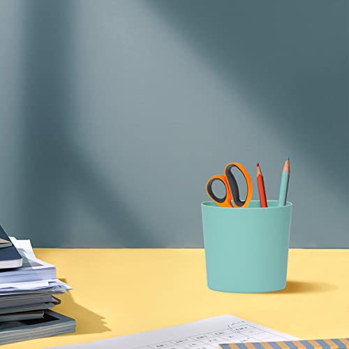 JAKAGO 6-Pack Little Hanging Bucket - Hanging Cup Holder for Rolling Cart Shelf Wall Storage Box for Kitchen Living Room Bathroom Desktop Cleaning Trash Can(Teal)