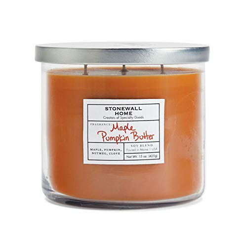 Stonewall Home Maple Pumpkin Butter, Medium Apothecary Jar Candle