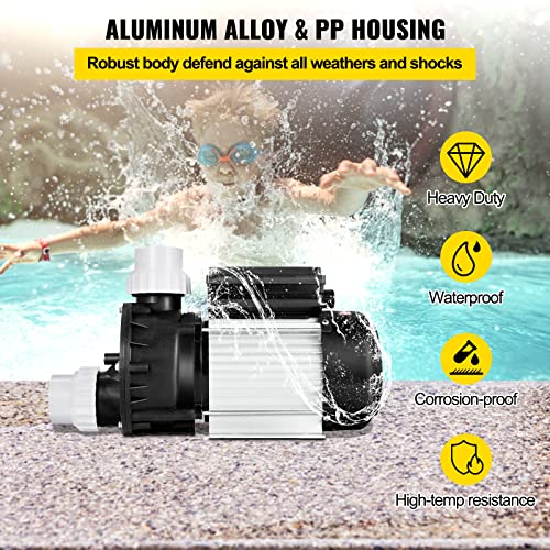 Happybuy Swimming Pool Pump 1hp 110v Hot Tub 0.75 Kw Water Circulation Spa Above GroundPool