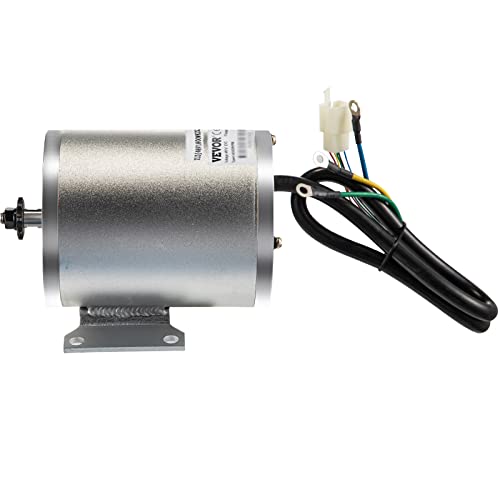 VEVOR Brushless Motor Kit, 2KW 48V 42A Brushless Motor Kit High Speed 4300RPM Electric Scooter Motor w/Mounting Bracket, Go Kart Motor for Bicycle Motorcycle, Speed Controller, Throttle, E-Bike