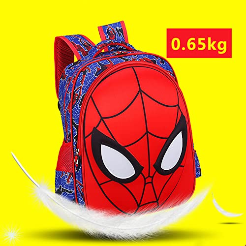 Licputalch Kids School Backpack for Kids Boys Girls, Waterproof Red Backpack for 4-6-8-10-12