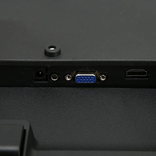 Hosi 23.6 Inch LCD Monitor, LCD Monitor 16:9 Widescreen Builtin Speakers for Desktop Computer (US Plug)