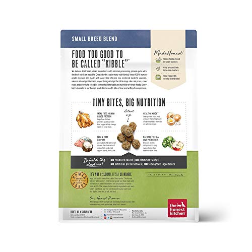 The Honest Kitchen Whole Food Clusters Small Breed Grain Free Chicken Dry Dog Food, 1 lb Trial Pouch