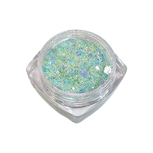 IFOTIME Sequin Sequin Flash Nail Shiny Sequin for Nail Decoration Nail Enhancement Skills 11ml Shape (D, One Size)