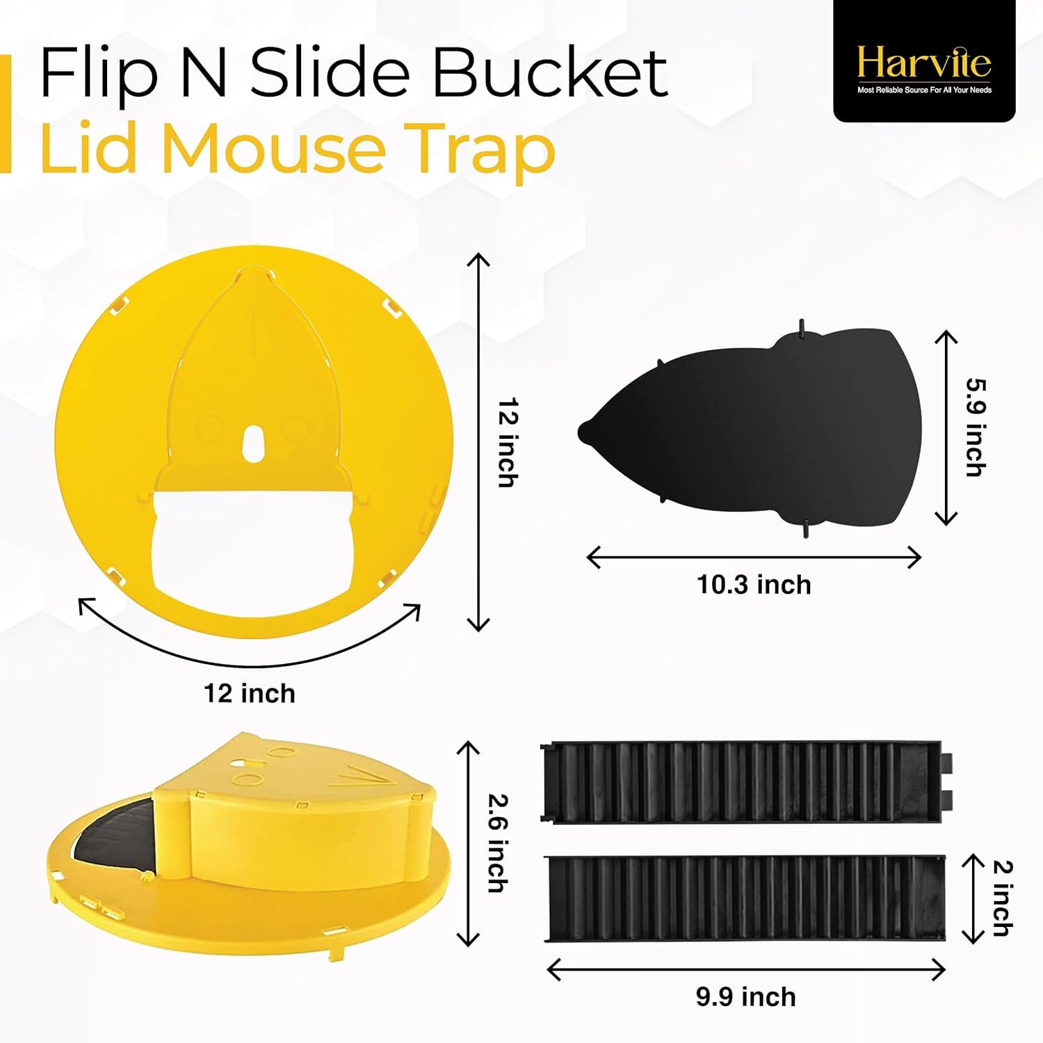 Mouse Traps,Rat Trap, Mouse traps indoor for home, Indoor Outdoor, No See Kill, 5 Gallon bucket with lid,1 Pack