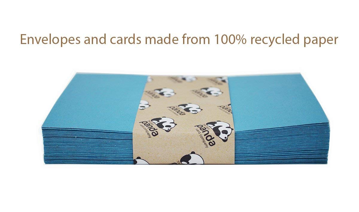 the lazy panda card company 20 Eco Friendly Monster Birthday Invitations for Children (With Blue Envelopes)