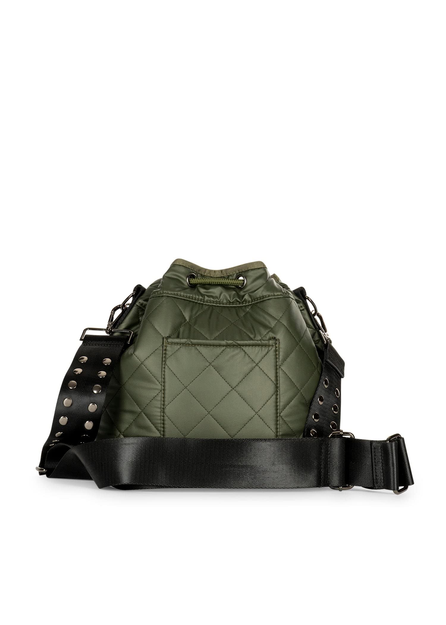 Haute Shore - Lindsey Avenue Puffer Bucket Bag, Army Green