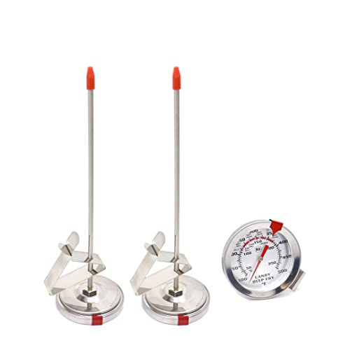 Efengcook Oven Safe Analog Meat Poultry Cooking Thermometer with 3 Inch Waterproof dial for Quick Reference, Easy to Read Roasting Temperature Guide, Silicon Cover for Prevent Burn,