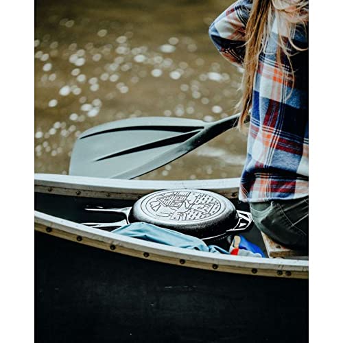 Lodge Cast Iron Wanderlust Series, Cabin Combo Cooker, 3.2 Quart Black
