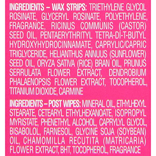 Nair Hair Remover Wax Ready-Strips for Face & Bikini, 40 CT