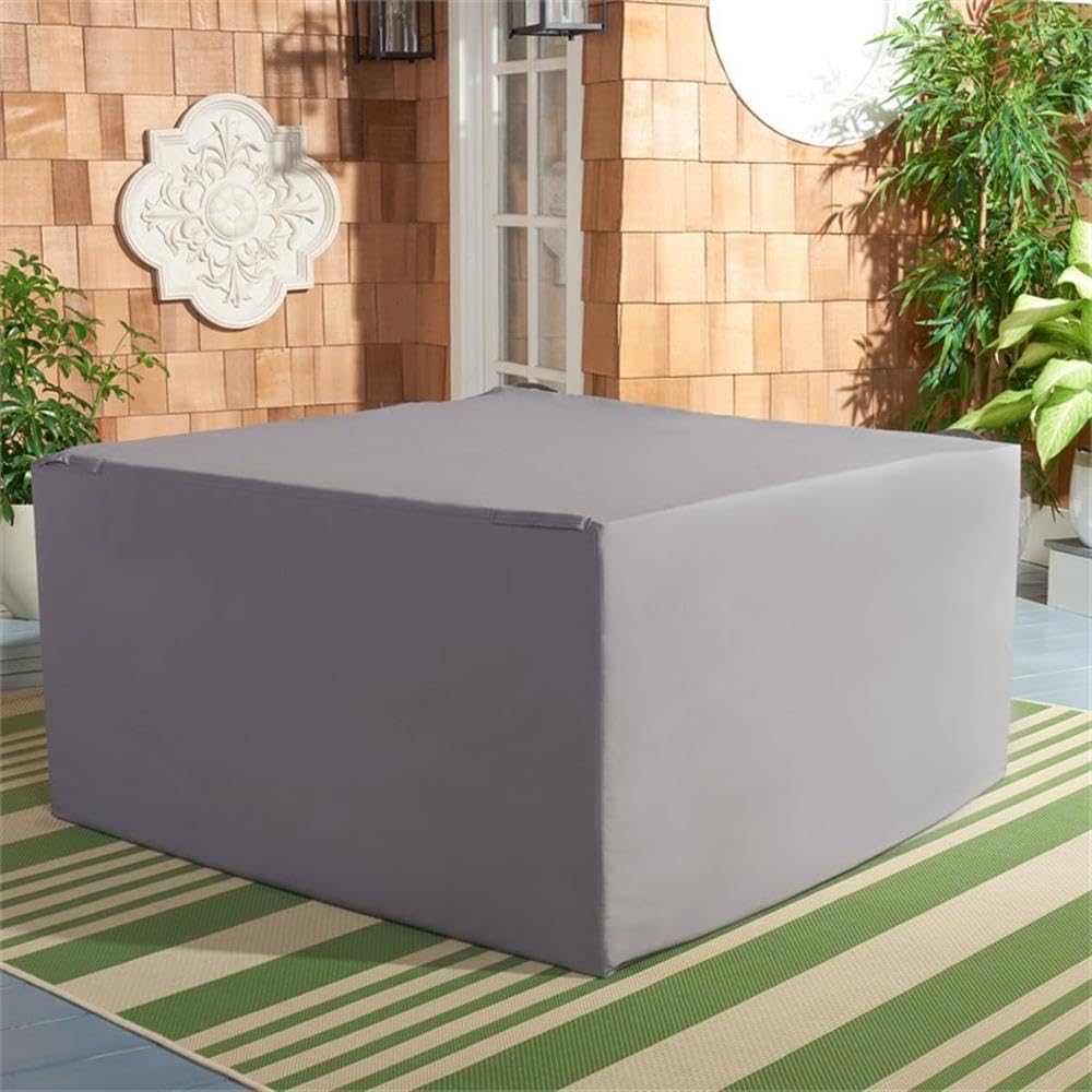 SAFAVIEH Outdoor Collection Alda Grey 4-Piece Weather-Resistant Set Cover
