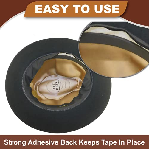 Hat Tape Roll 1200" (100 Feet) Black - Hard Hats Size Reducer Foam Filler - Cap Sizing Strip Insert - for Fedora, Baseball Caps, Pana, Straw, Cowboy, Western