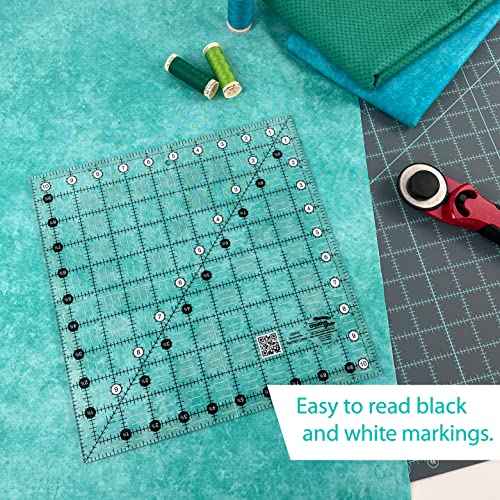Creative Grids Square Quilt Ruler 10-1/2in x 10-1/2in - CGR10
