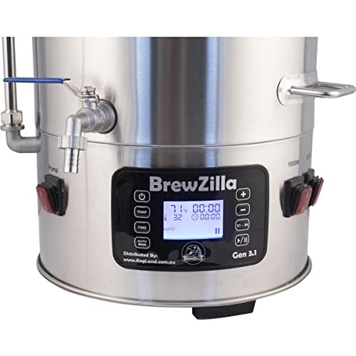 Kegland 35L BrewZilla | Stainless steel construction | Automatic step mashing | 9 gallon | Gen 3.1.1