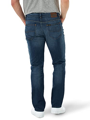 Lee Men's Extreme Motion Bi-Stretch Straight Fit Tapered Leg Jean, Bucket, 36W x 29L