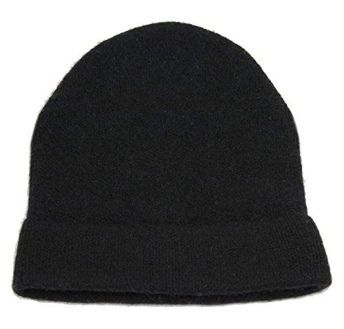 Dachstein Woolwear 4 Ply Extreme Warm 100% Austrian Boiled Wool Alpine Watch Cap Hat (Black)