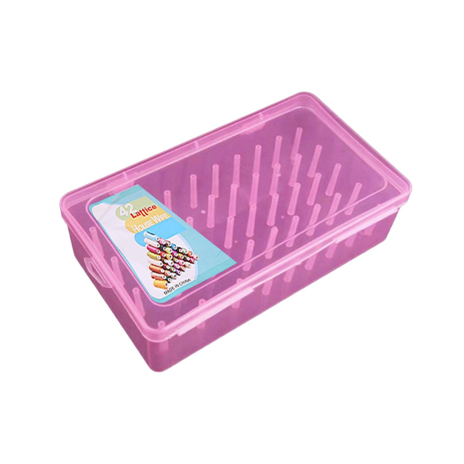 UGPLM Sewing Thread Storage Box Sewing Reel Case Spool Organizing Sorting Holder Embroidery Thread Organiser for Sewing Bobbin Threads Spools Gift
